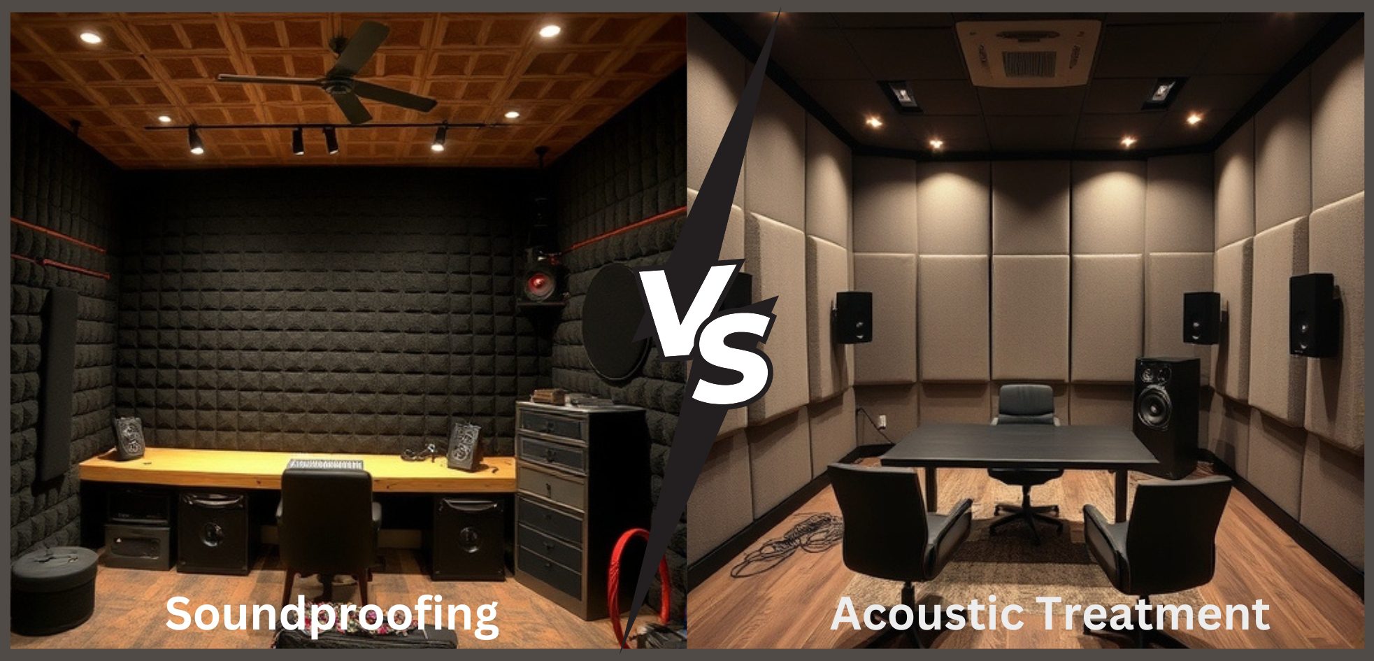 Soundproofing vs Acoustic Treatment: Sound in Small Spaces
